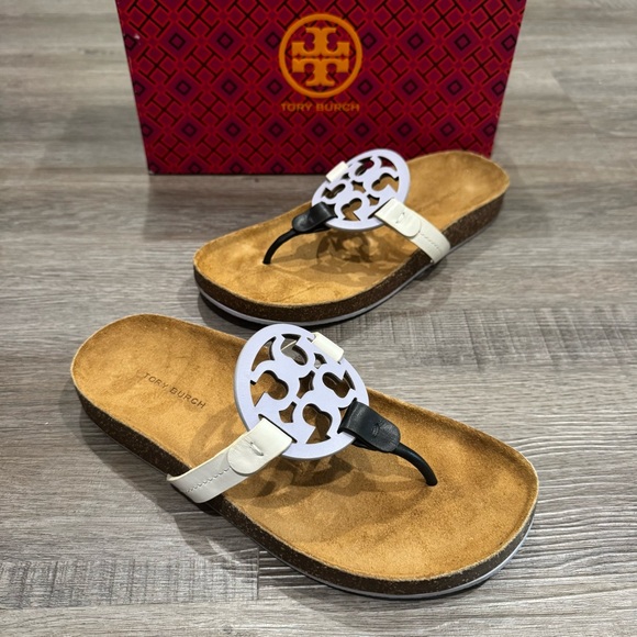 Tory Burch | Shoes | Tory Burch Miller Cloud Tri Color Lavender Black ...